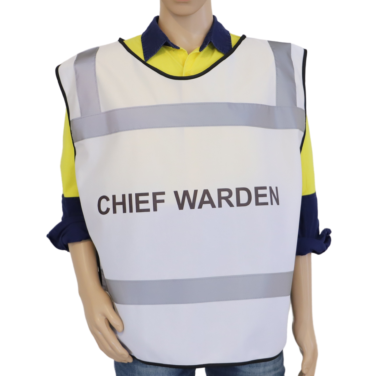 White Hi Vis Chief Warden Vest | Warden Vests/Tabards