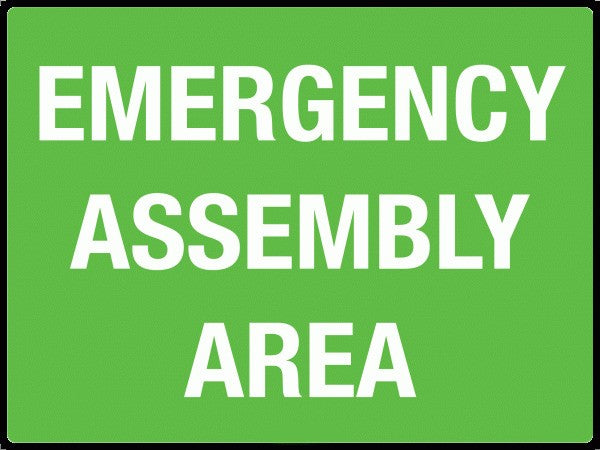 Emergency Assembly Area Sign | Evacuation Signs