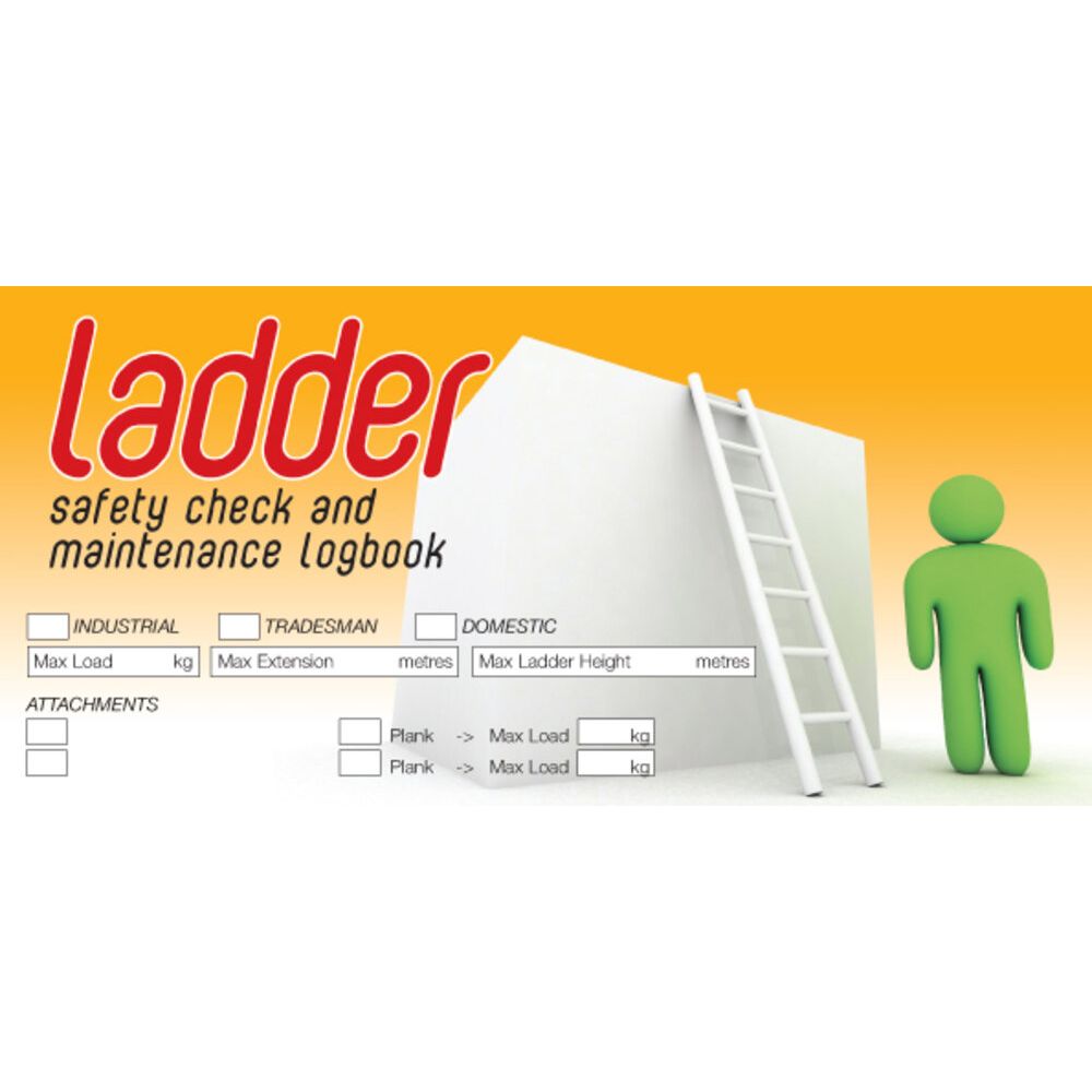 Ladder Pre Start Safety and Maintenance Check Logbook