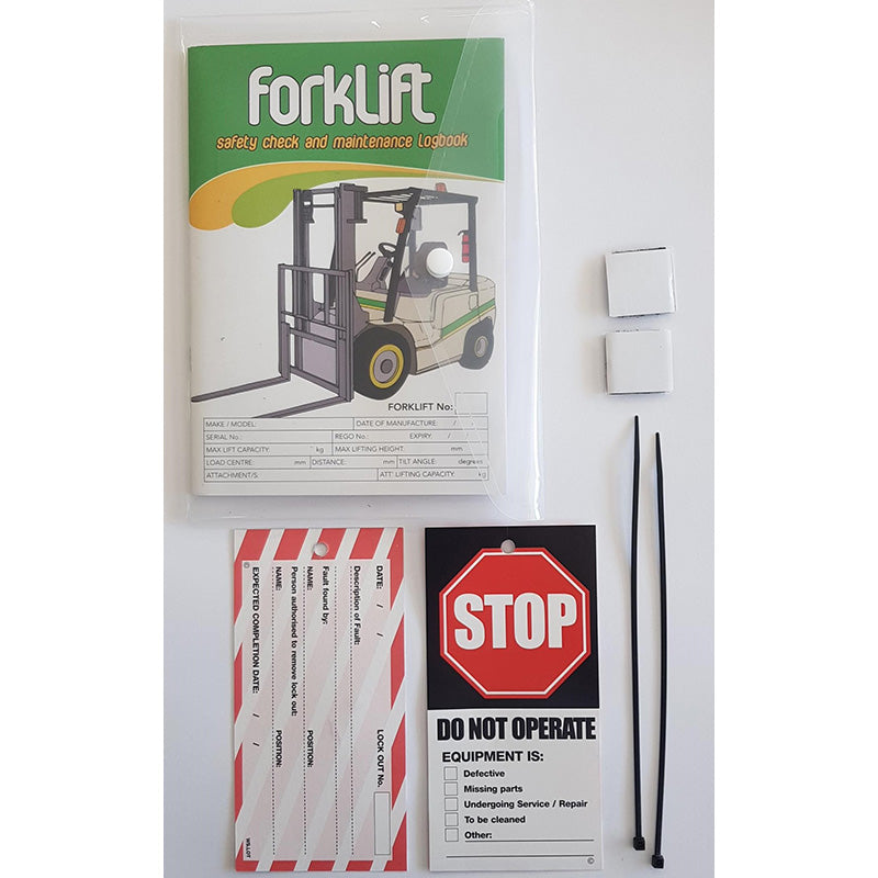 Mini Excavator Safety Pre Start Checklist Log Book