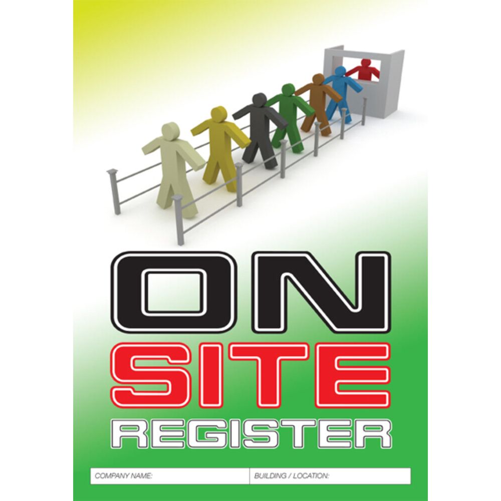 On Site Register Visitor Logbook