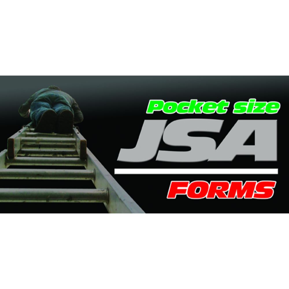 Pocket Size Job Safety Analysis JSA Forms Book