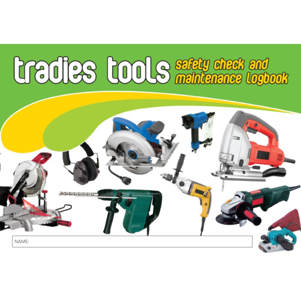 Tradies Tools Pre Start Safety and Maintenance Check Logbook