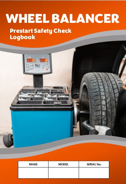 Wheel Balancer Logbook Pre Start Checklist Logbook