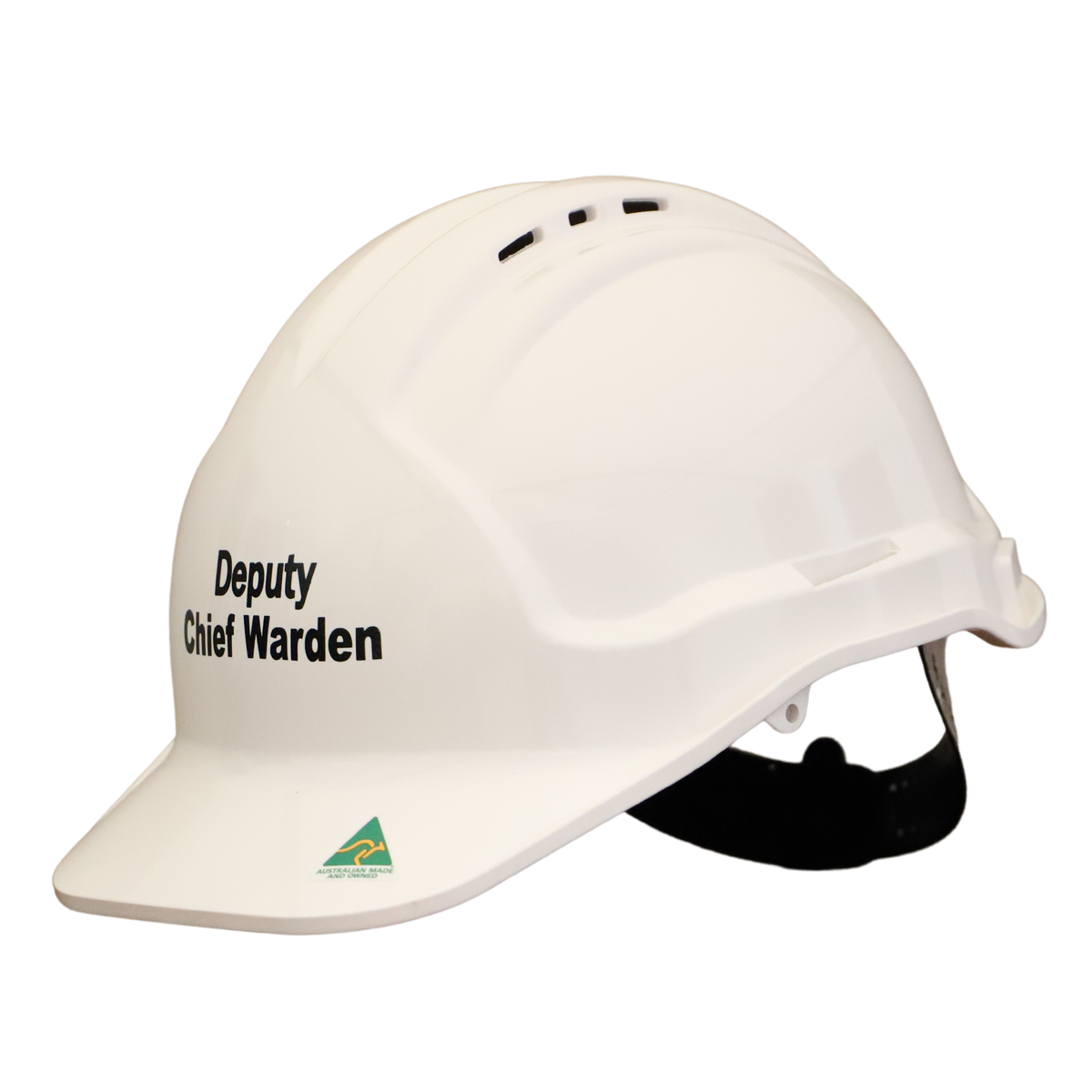 White Deputy Chief Warden Hard Hat - Proactive Group