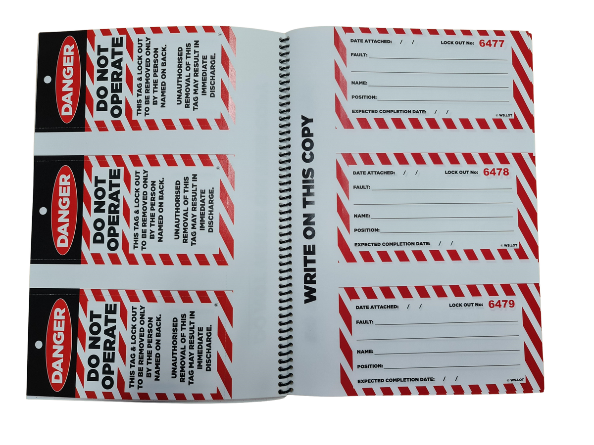 Lock Out / Tag Out / Isolation Register Book