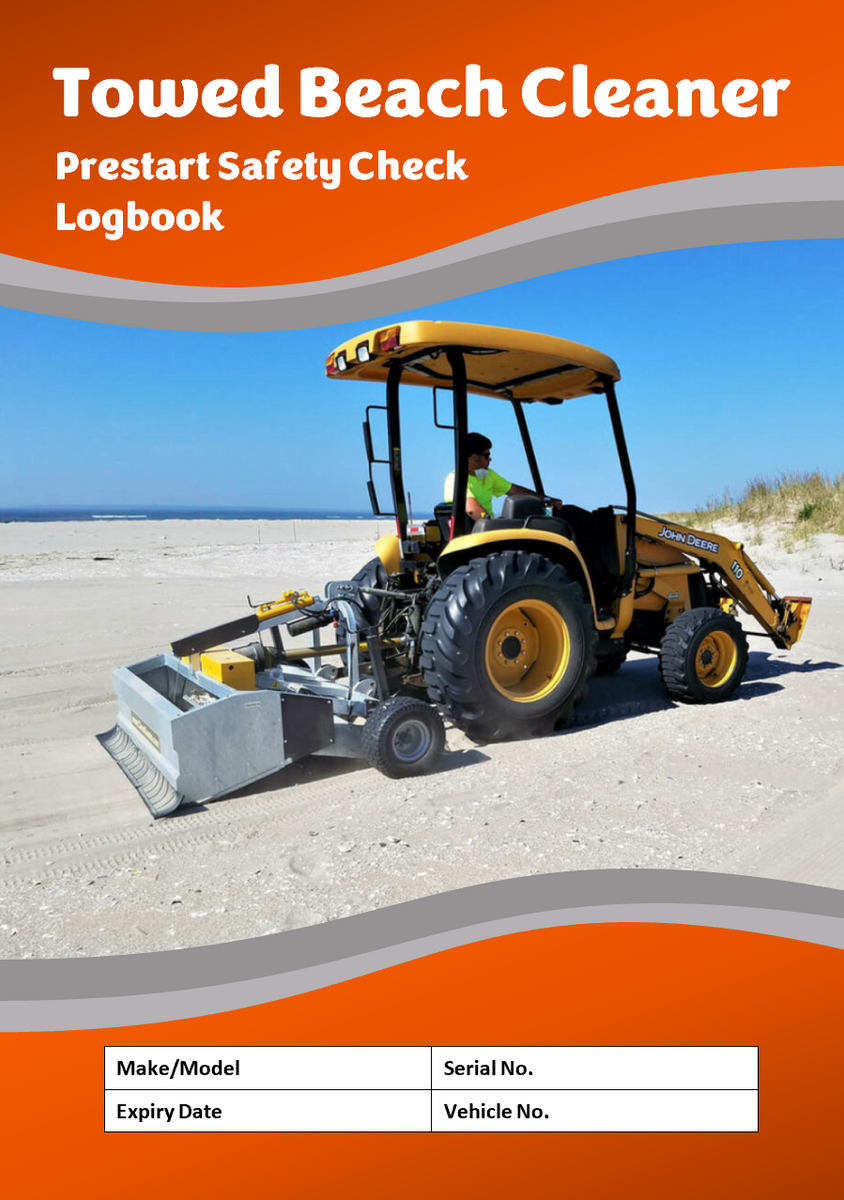 Logbook - Towed Beach Cleaner Checklist & Maintenance Log | Proactive Group