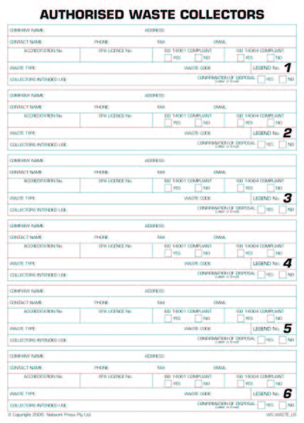 Waste Management Record Book | Proactive Group Australia